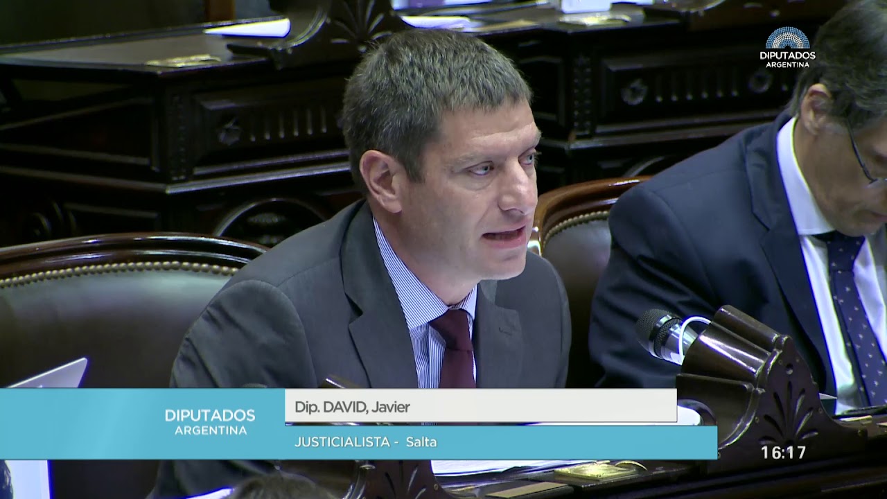 Diputado David Javier - Sesión 05-12-2018 - PL - YouTube