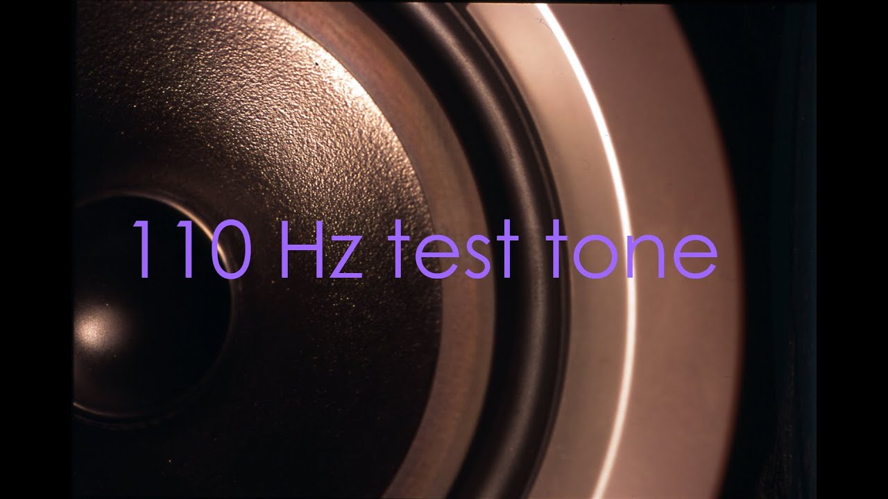 110 Hz test tone - YouTube