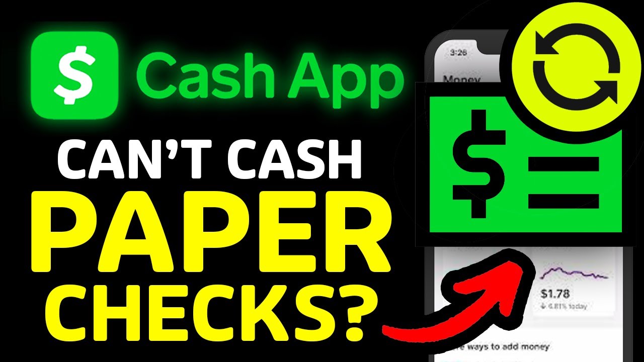 Why Can't You CASH A PAPER CHECK On Cash App - YouTube