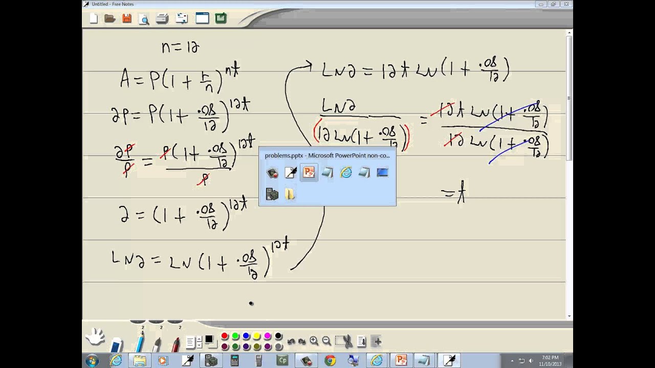 College Algebra Homework - Interest Formulas - P0609359 - YouTube