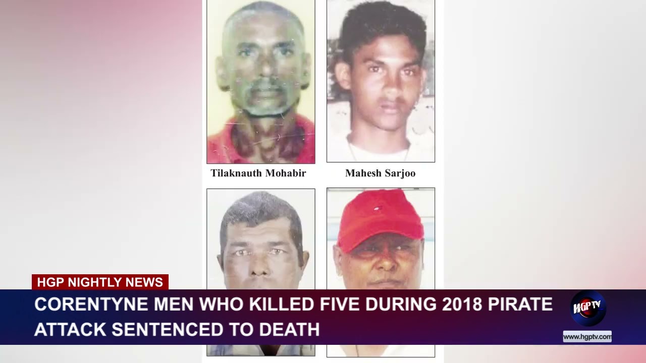 Corentyne men who killed five during 2018 pirate attack sentenced to ...