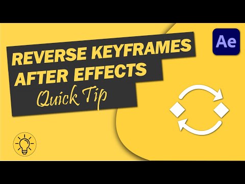 Time reverse Keyframes in After Effects | Reverse Action in After ...