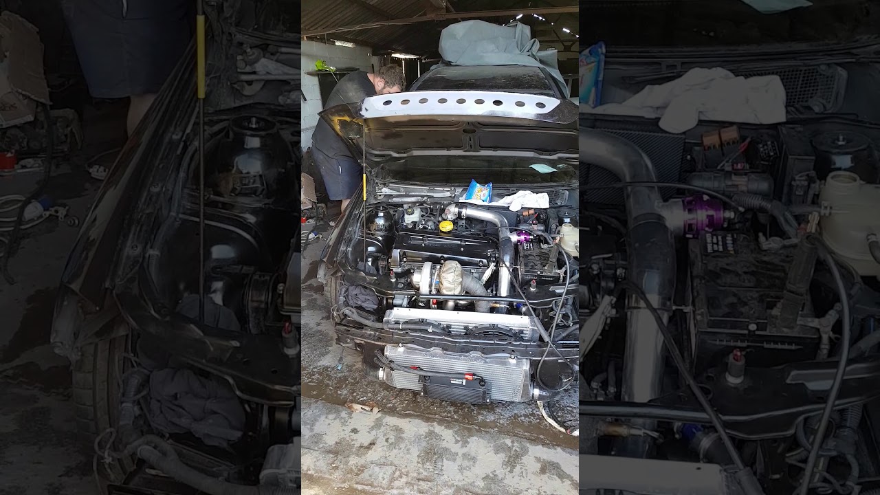 Installed b204 Saab turbo engine in mk4 Astra g - YouTube