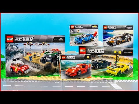 COMPILATION LEGO SPEED CHAMPIONS All 2019 sets - Speed Build for ...