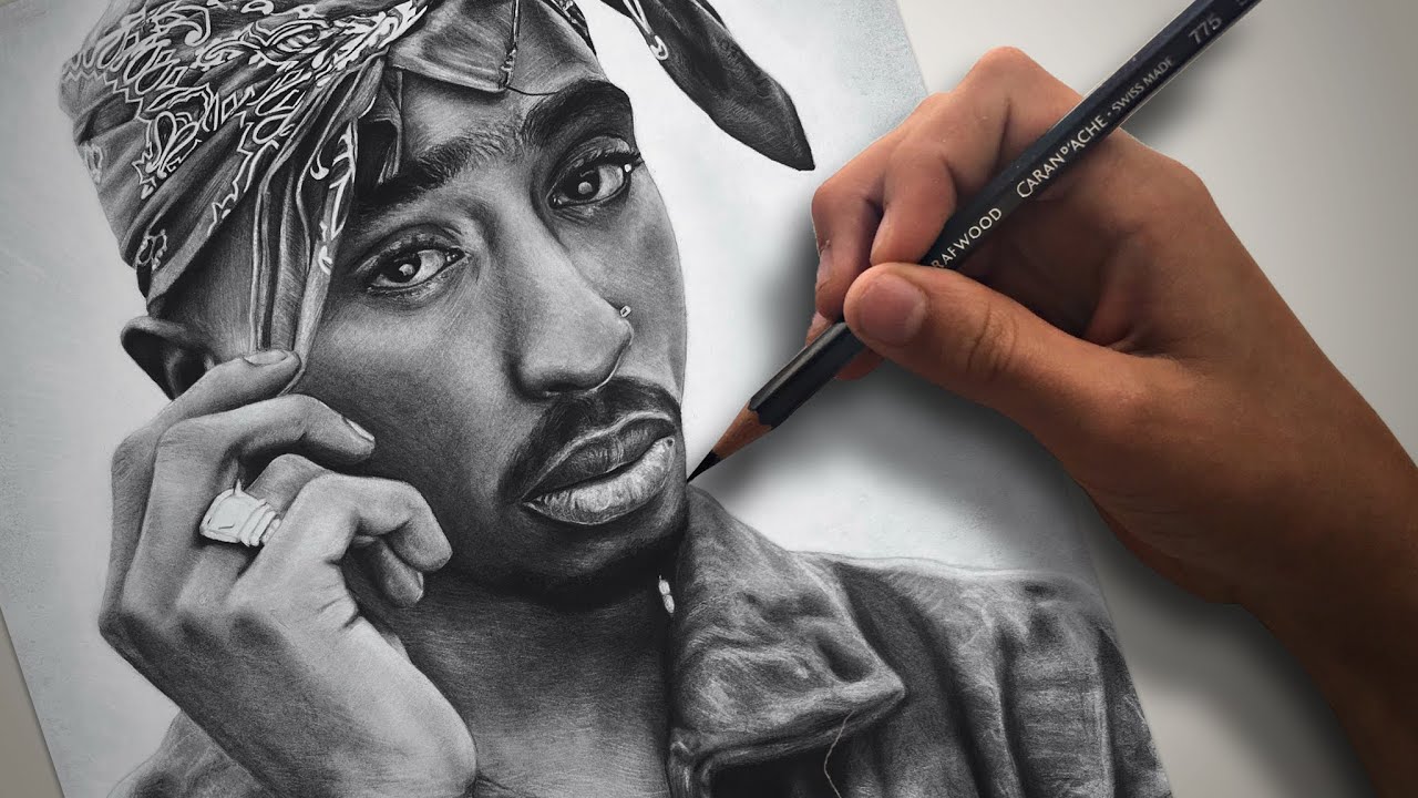 Drawing Tupac - YouTube