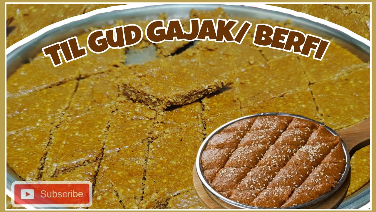 2 चीजों से बनाए गजक | तिल गुड़ बर्फी | Til Gud ki BERFI | makar ...