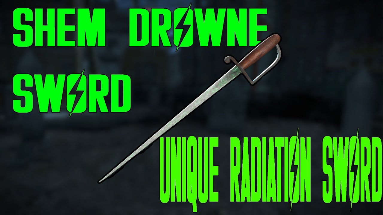 Fallout 4 | Unique Sword | Shem Drowne sword - YouTube