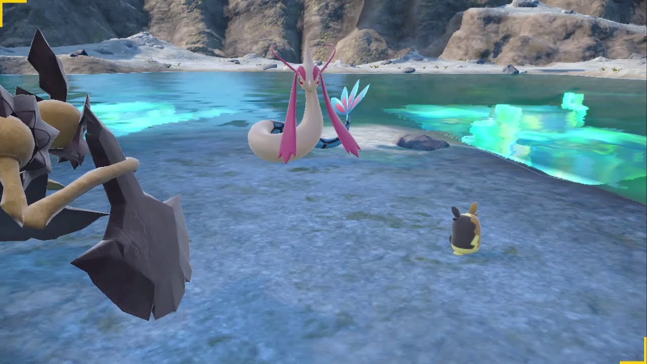 Pokémon Violet - The Teal Mask: Milotic Battle at the Crystal Pool ...