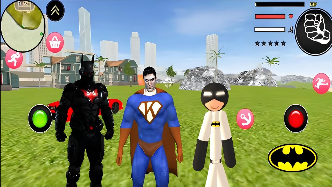 Batman Stickman Game Batman Rope Gangstar Part #21 - New Mission ...