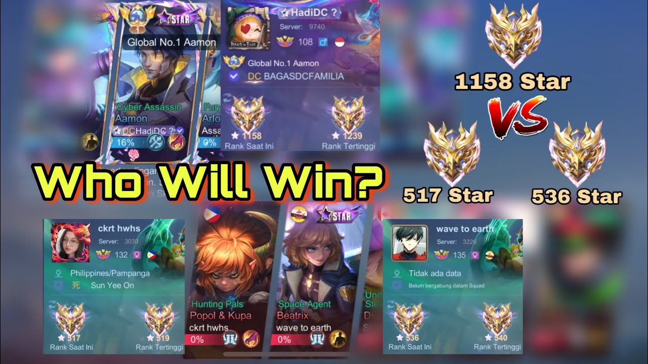 The High Stars Meet 1000 star vs 2(500 star) Who will win? [Top Global ...