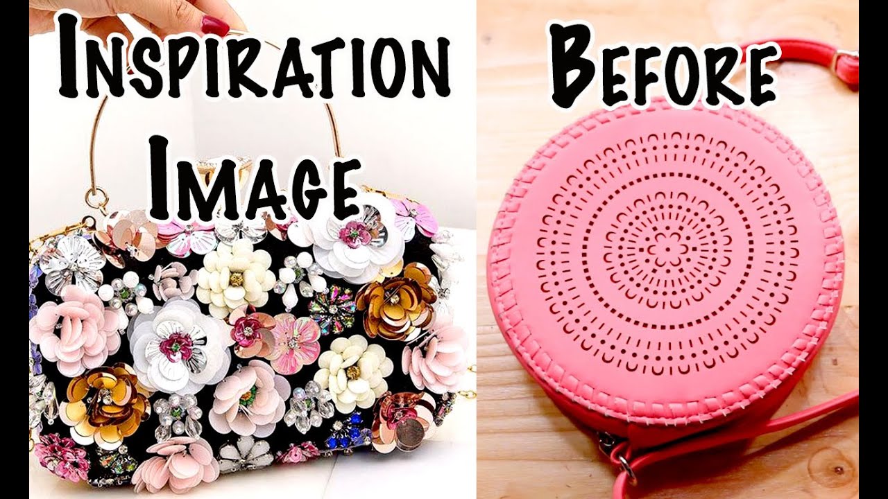 TUTORIAL: How to Upcycle a Plain Purse into a Masterpiece - YouTube