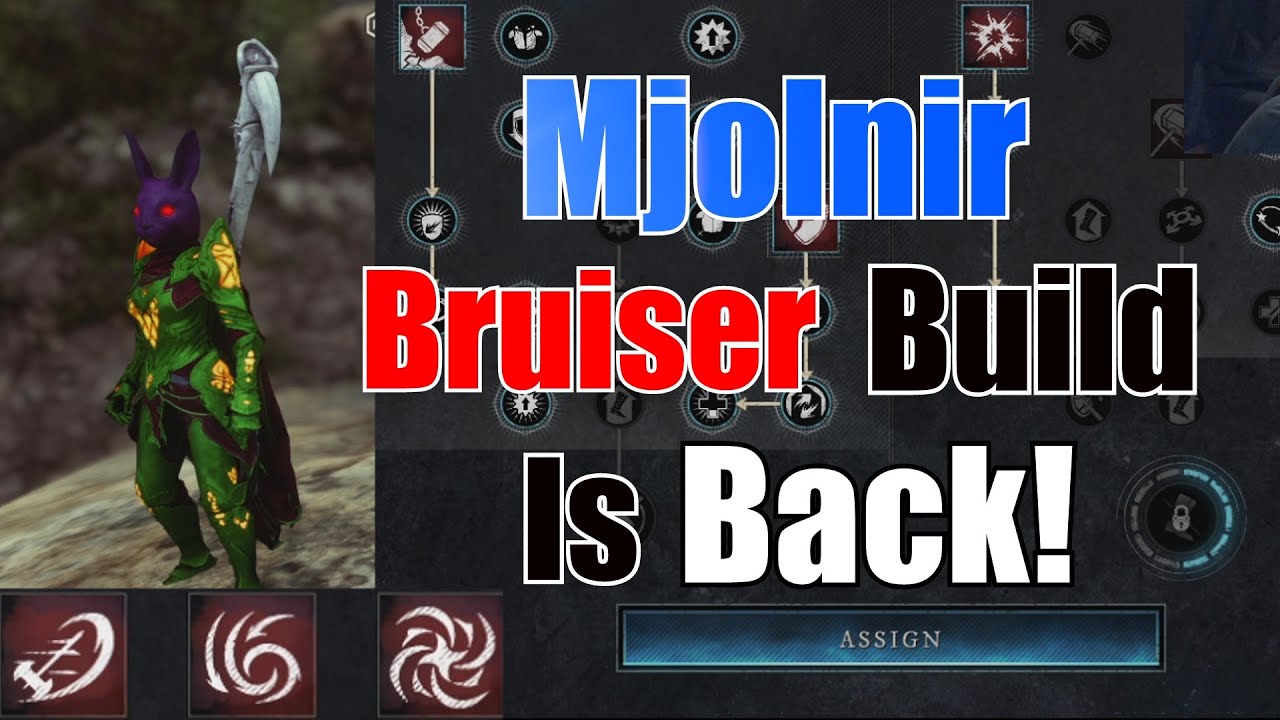 Unstoppable Bruiser Mjolnir Build is back in New World Aeternum Season ...