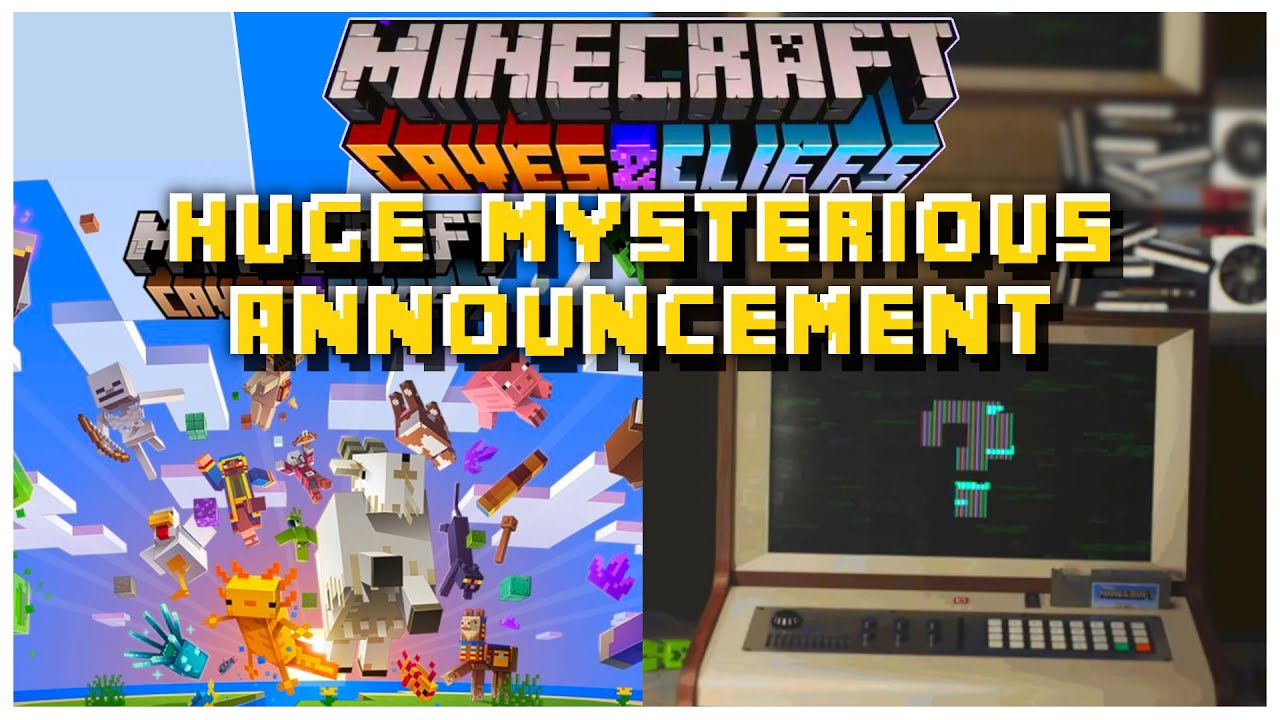 Huge New Mysterious Minecraft Announcement | Minecraft Caves & Cliffs ...