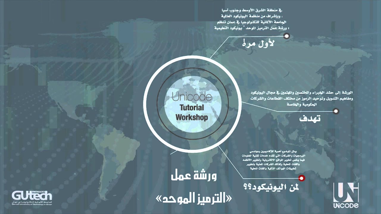 Unicode tutorial workshop in GUtech - YouTube