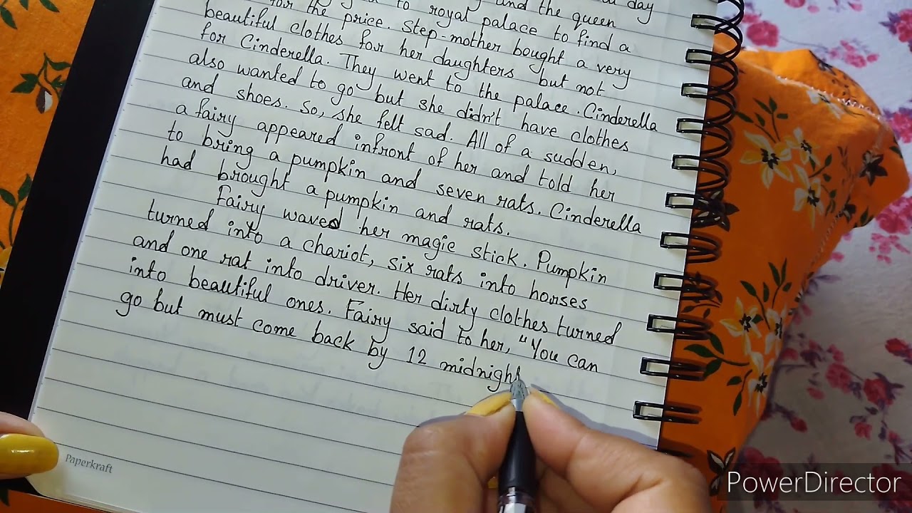 Cinderella English Story writing || English Story - YouTube