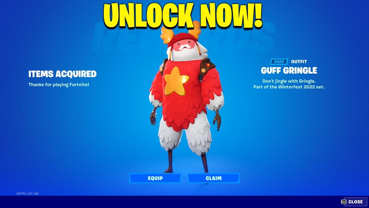How To Get FREE GUFF GRINGLE SKIN in Fortnite! (Winterfest 2022) - YouTube