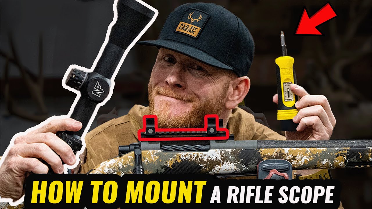 HOW TO MOUNT A RIFLE SCOPE - YouTube