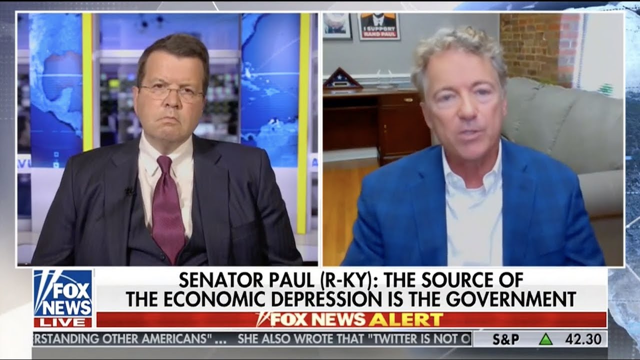 Senator Paul on Reopening and Further Spending - July 14, 2020 - YouTube