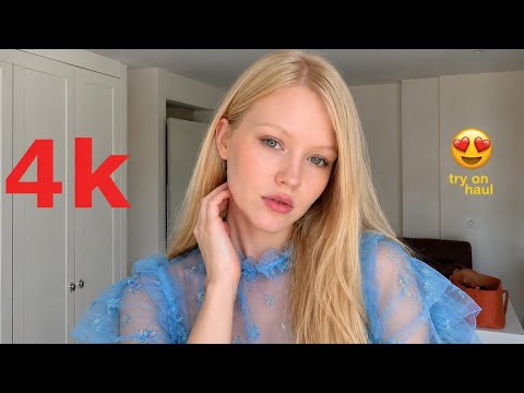 4K Lingerie Try On Haul See Everything Sheer Transparent Micro Bikini & See-through Dresses 
