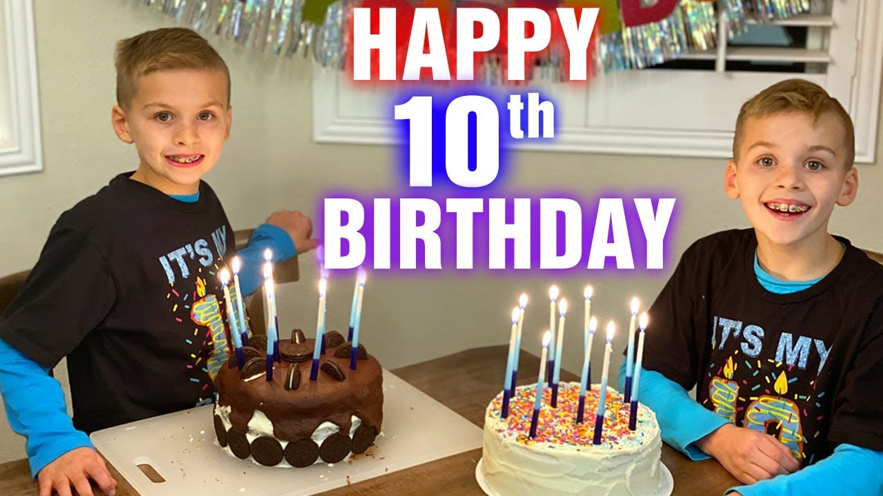 10 Years Old!! Twins Birthday Special - YouTube
