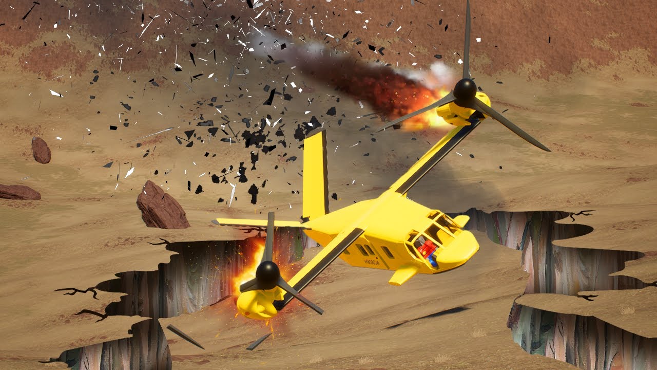 Lego Planes Fly In Giant FIREWALL! Lego Plane Crashes and Lego ...