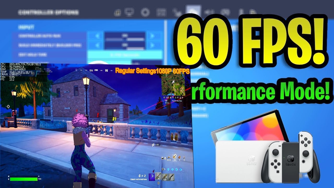 Fortnite Nintendo Switch Benchmark (60fps) (Performance Mode) - YouTube