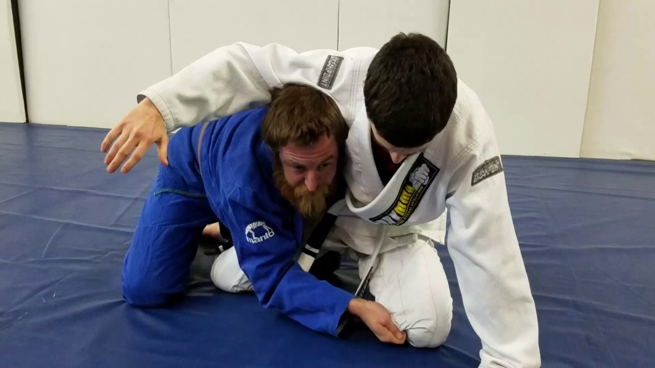 Two sweep options from low underhook half guard - YouTube