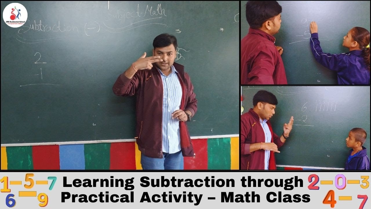Learning Subtraction through Practical Activity – Math Class - YouTube