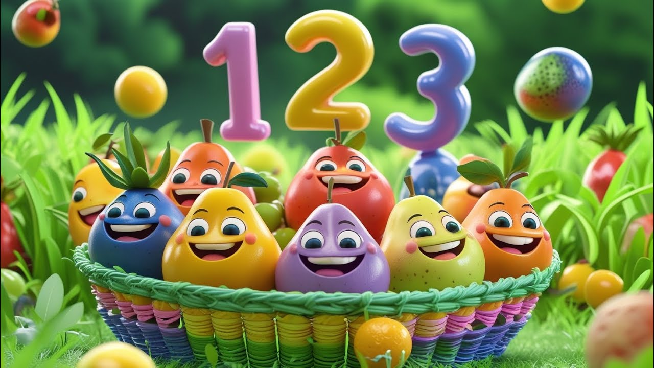 123 poem for kids | counting nursery rhymes for kids | learning maths ...