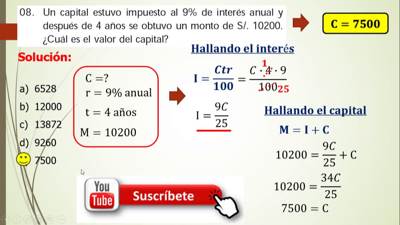 REGLA DE INTERÉS (2 de 2) / MUNDO MATEMÁTICO OFICIAL - YouTube