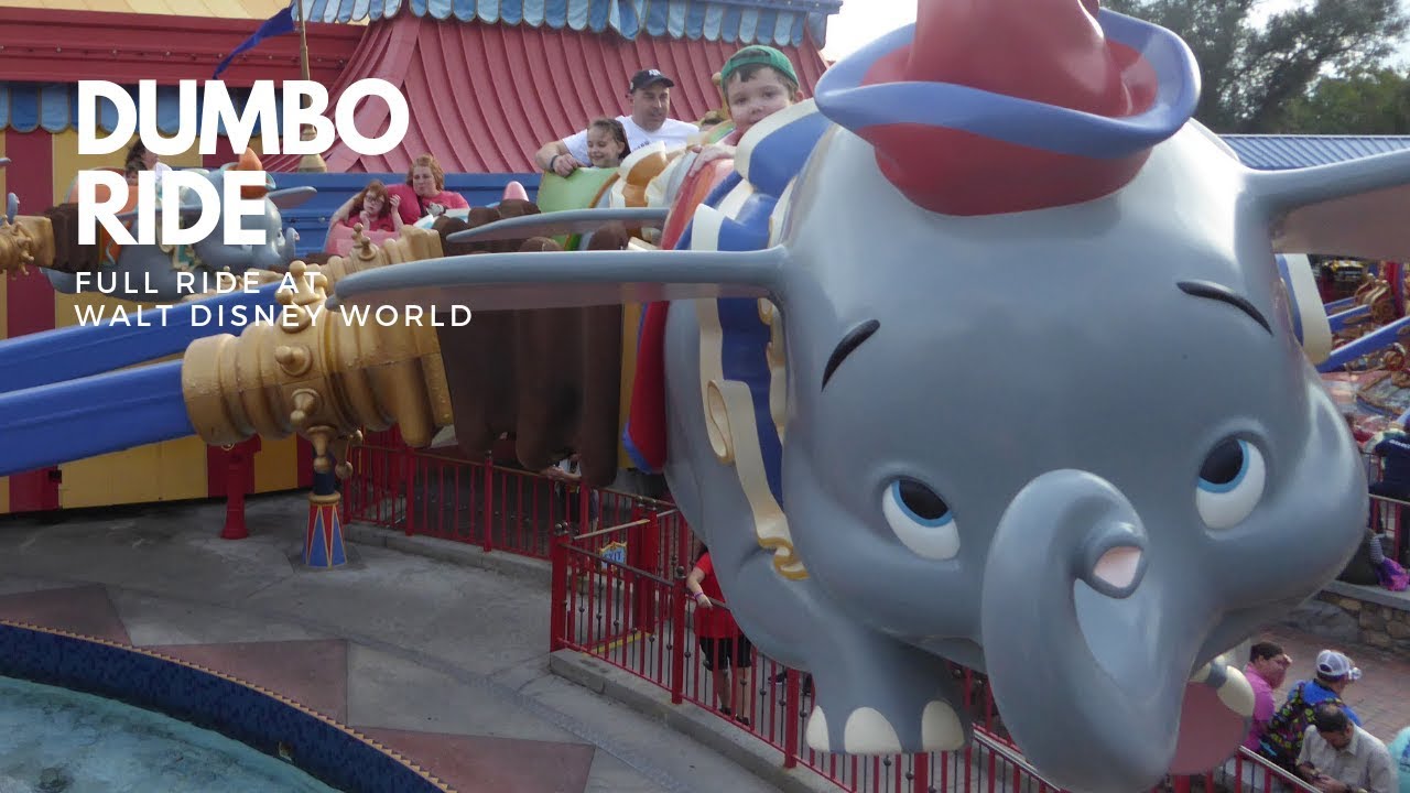 Dumbo ride at Magic Kingdom Walt Disney World - YouTube