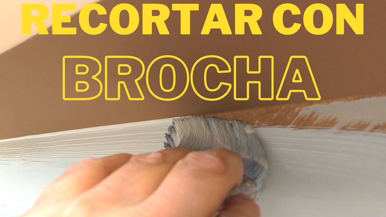 Como hacer el recorte con brocha - YouTube