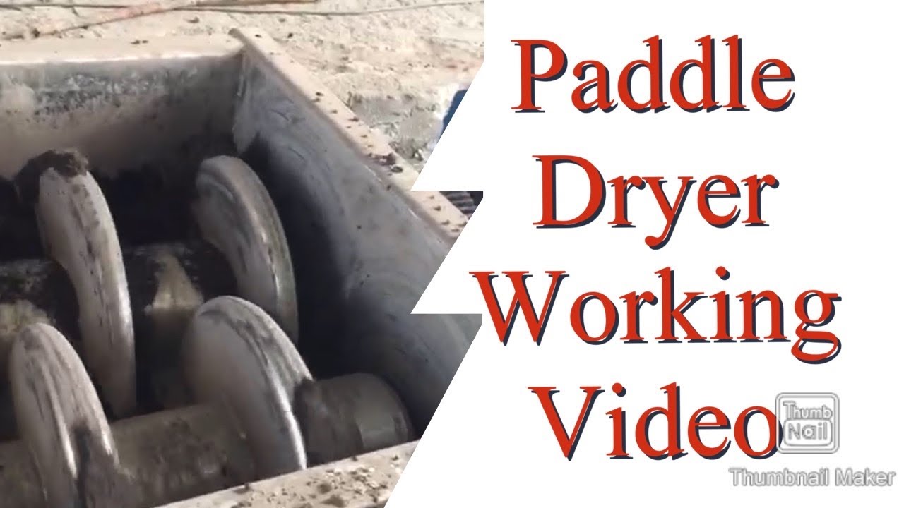Paddle Dryer working Video, Sludge dryer video, Sludge machine ...