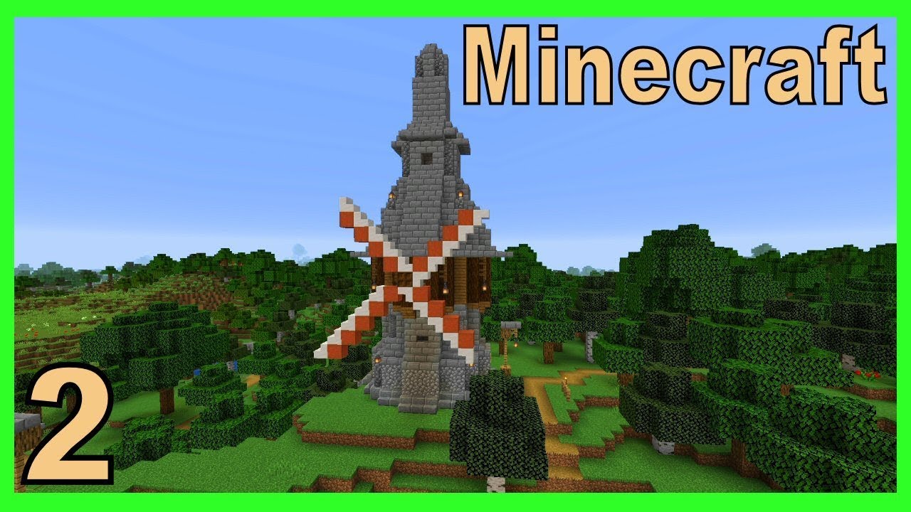 Minecraft Medieval Windmill Tutorial [series 5 version 1.14] - YouTube