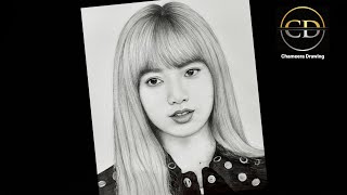 How To Draw A Blackpink Lalisa Monoban Step By Step Pencil Drawing Easy ...