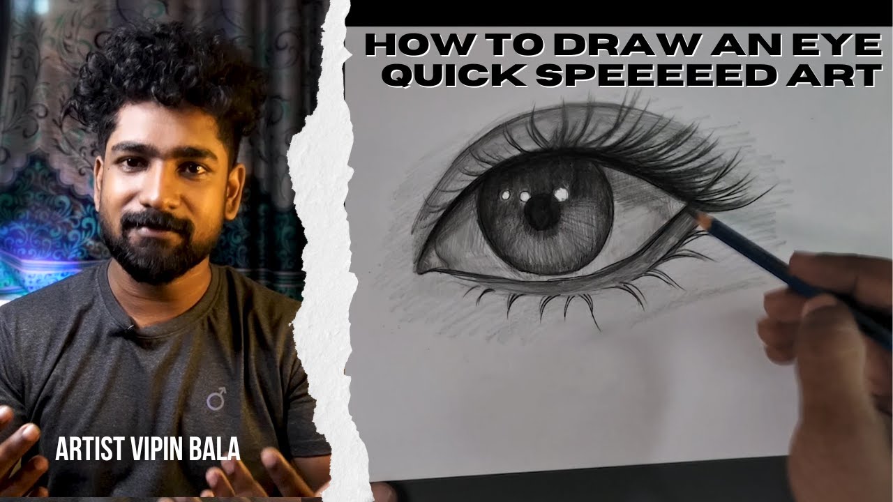 Draw an eye (quick sketch) - YouTube