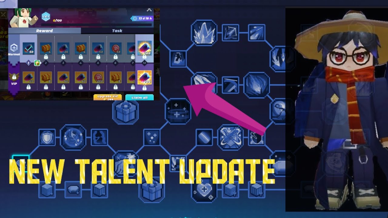 New talent update system in bedwars | how to use ? | blockmango - YouTube