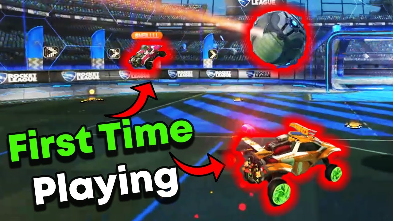 First Time EVER Playing Rocket League - YouTube