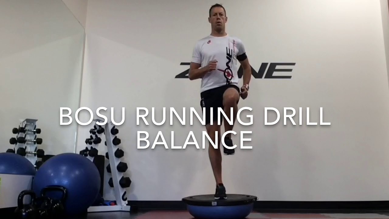 BOSU RUNNING DRILL BALANCE - YouTube