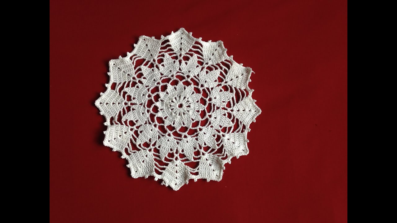 Simple Doily Part 1 - YouTube
