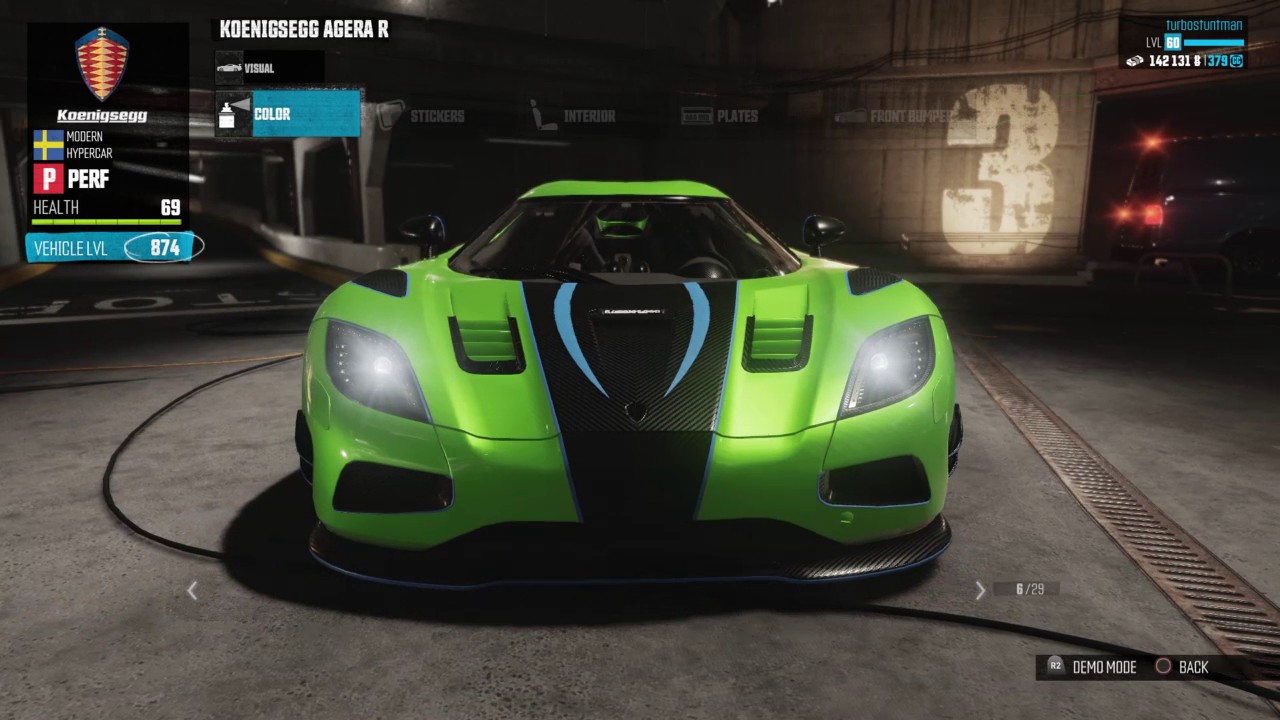 The Crew Color Guide - Koenigsegg Agera R - YouTube