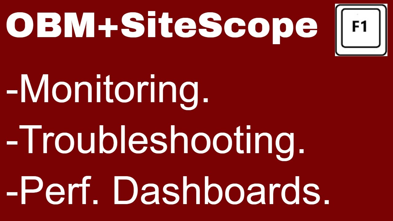 OPSB: SiteScope + OBM monitoring of a Remote server - YouTube