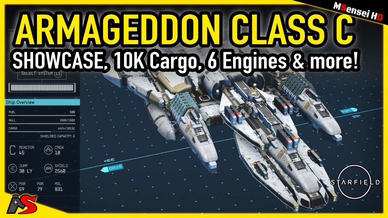 STARFIELD 900K Luxury Ship Build Showcase Part 2 BEST WEAPONS, 6 ...