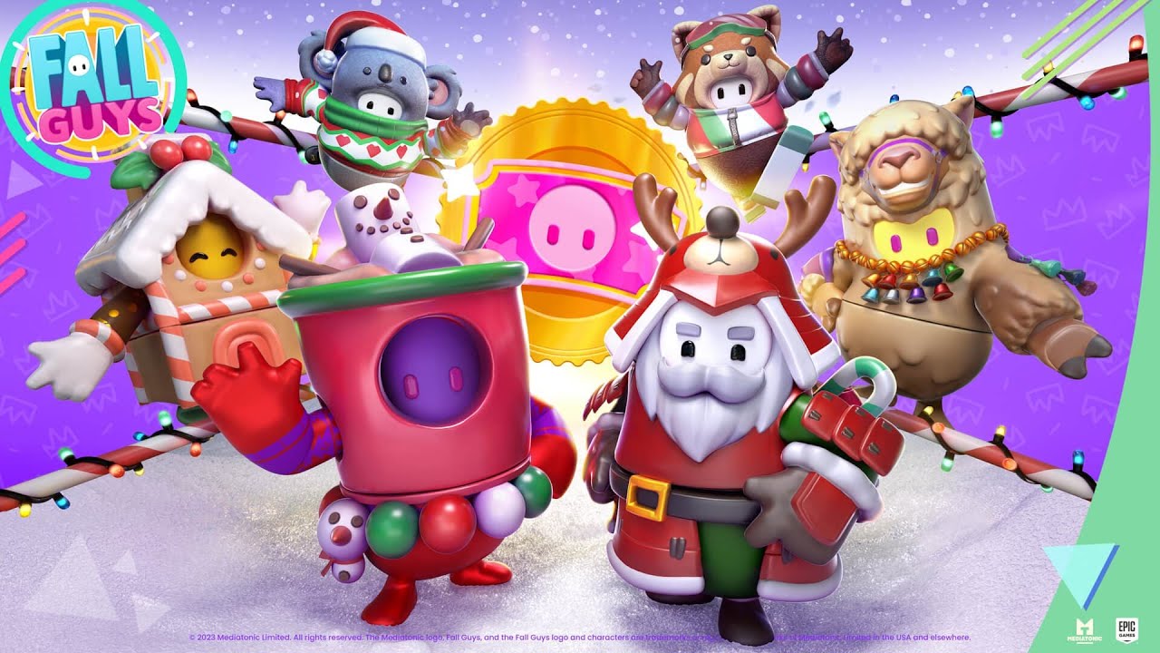 Fall guys Christmas events and Ranked Knockout (LIVE) - YouTube