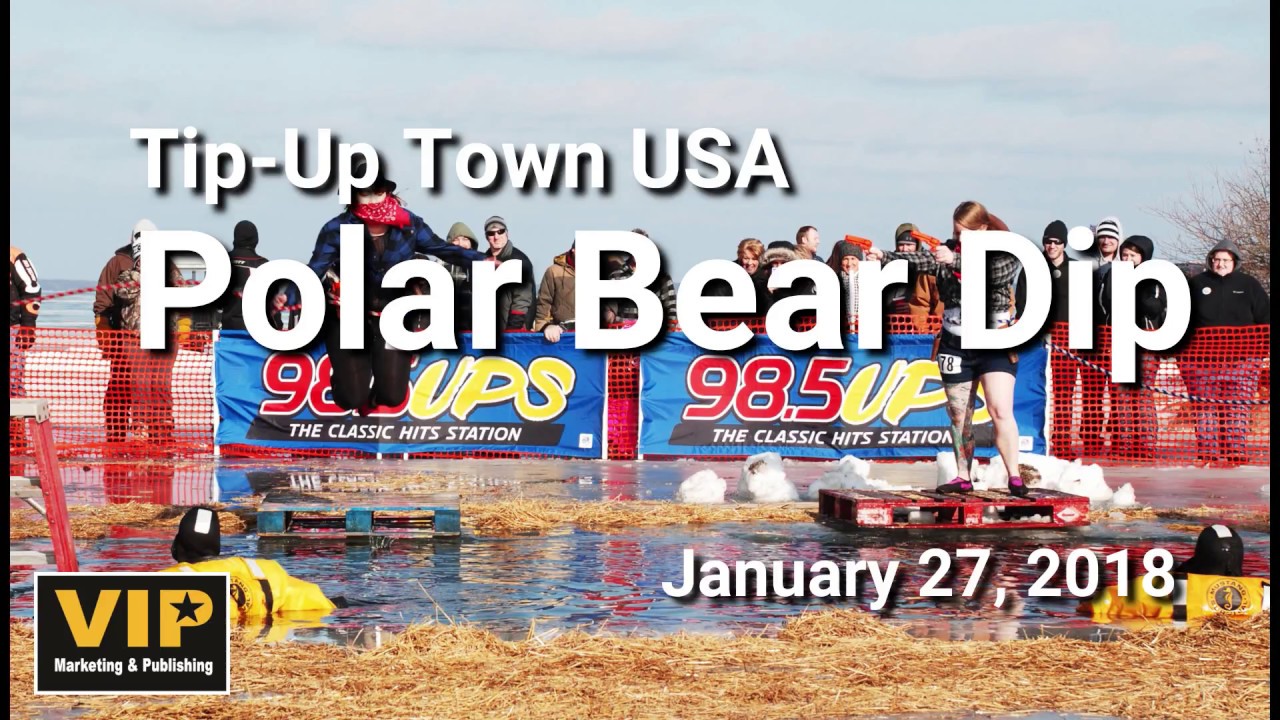 2018 Tip-Up Town USA Polar Bear Dip - YouTube