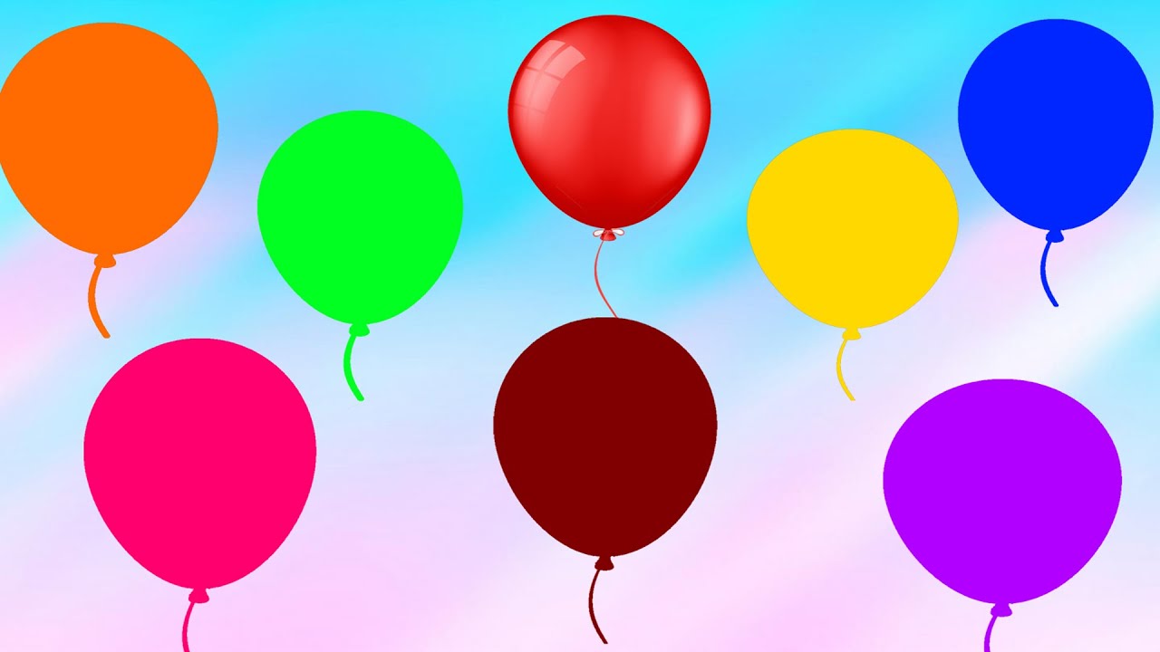 Colourful Balloons / Learn How to Differentiate the Colours With Help ...