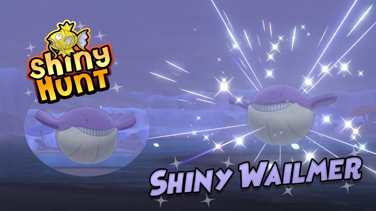 [LIVE] SHINY WAILMER after 861 encounters in Pokémon Sword! - YouTube