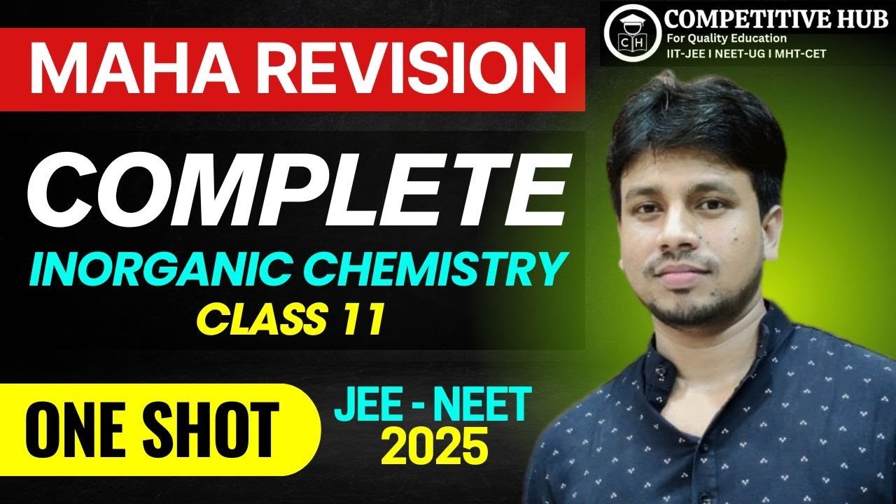 The MOST POWERFUL Revision🔥|Complete IN ORGANIC CHEMISTRY | SMART ...