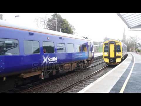 Scotrail approching the station in the Invergordon Train Station - YouTube