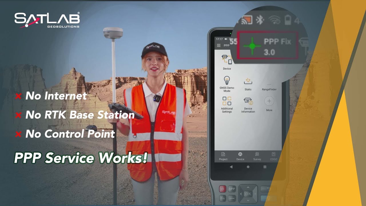 How to use the PPP service with SatLab GNSS RTK - YouTube